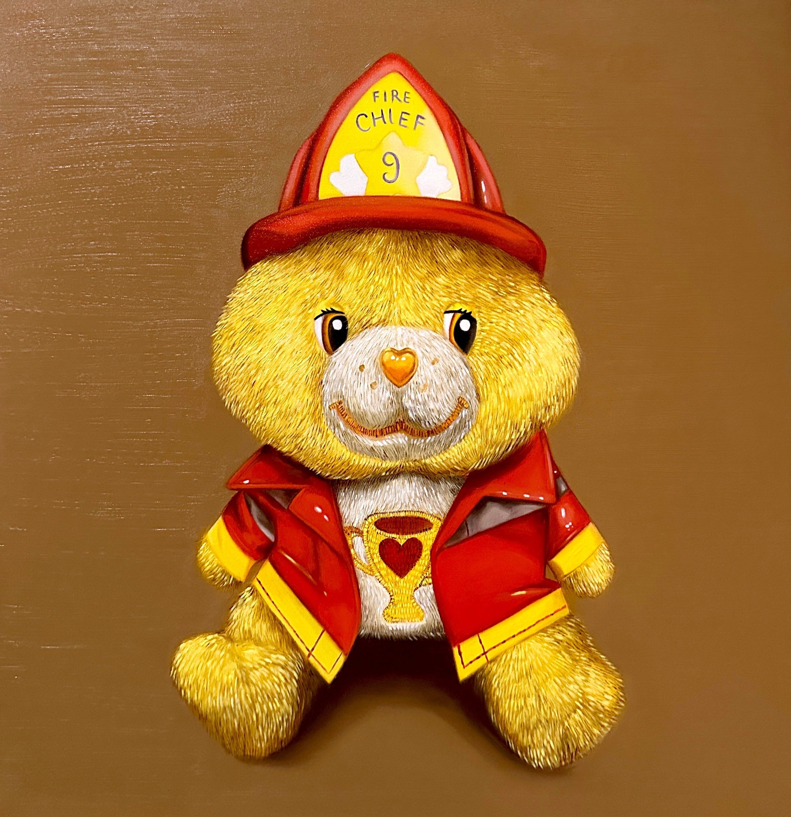 Ian Bertolucci : Care Bear Firefighter | Signature Fine Art
