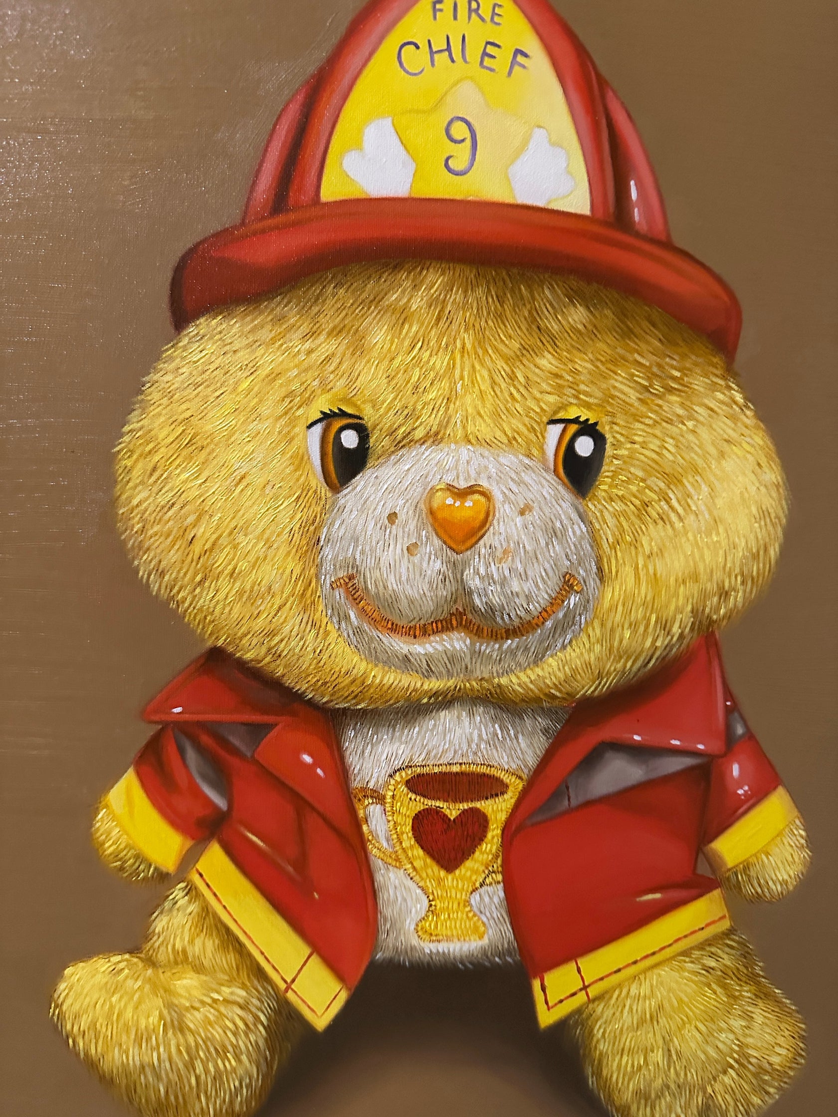 Ian Bertolucci : Care Bear Firefighter | Signature Fine Art