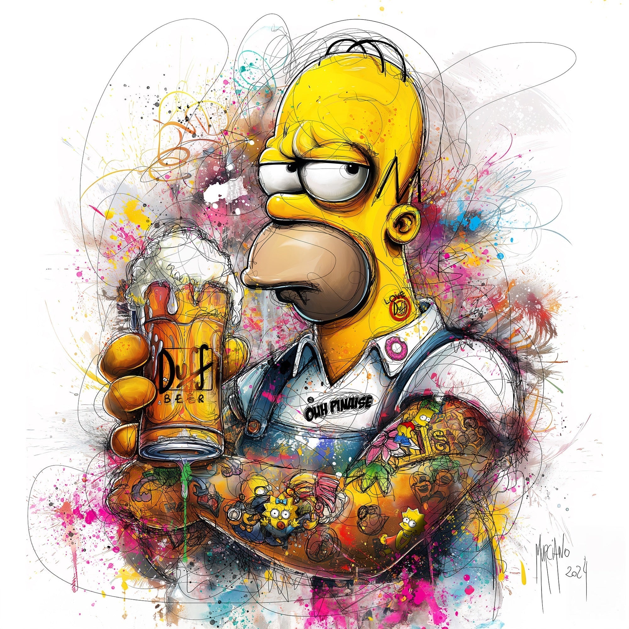 Patrice Murciano : Homer Simpson | Signature Fine Art