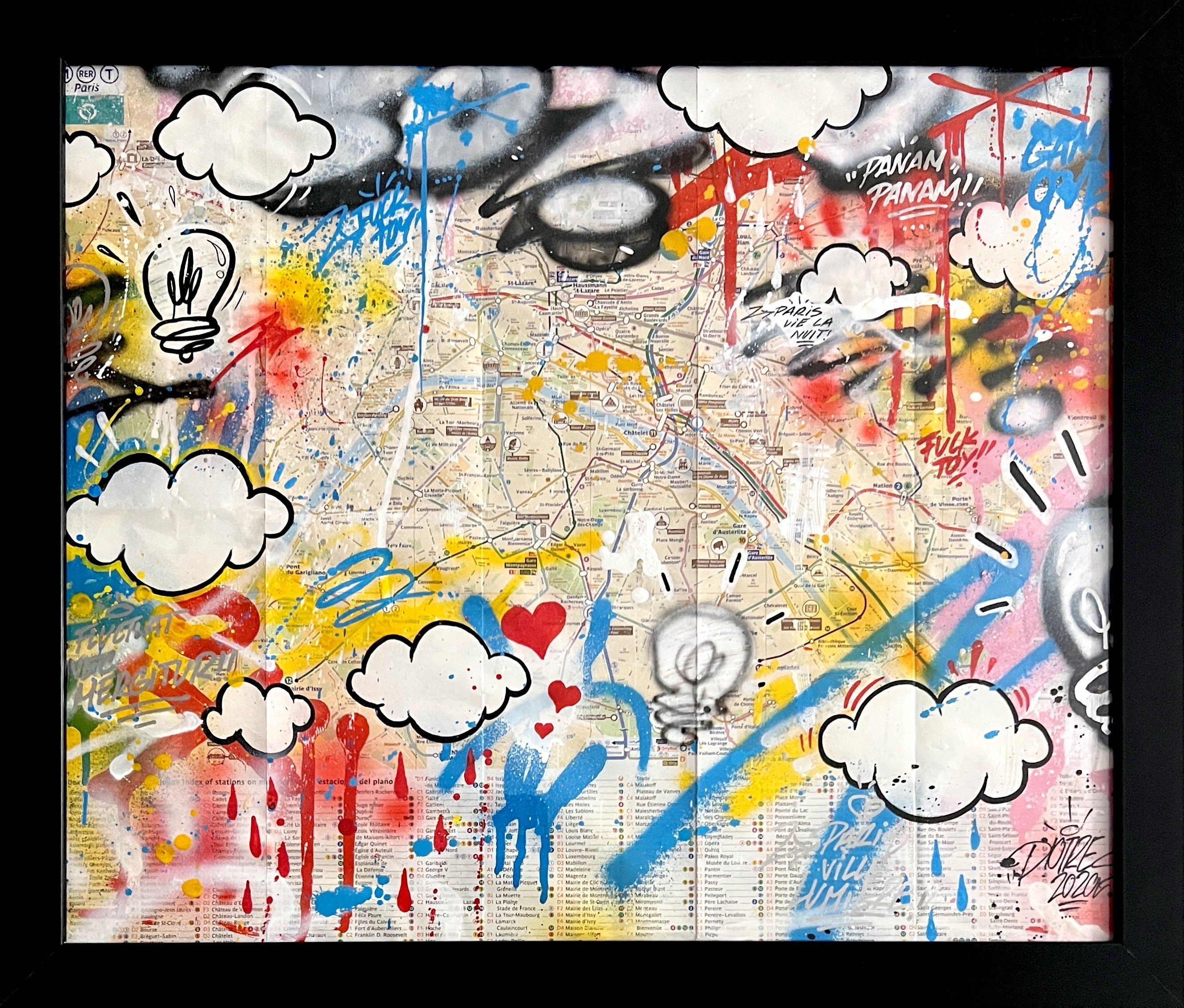 Piotre : Paris Subway Map II (Unique) | Signature Fine Art