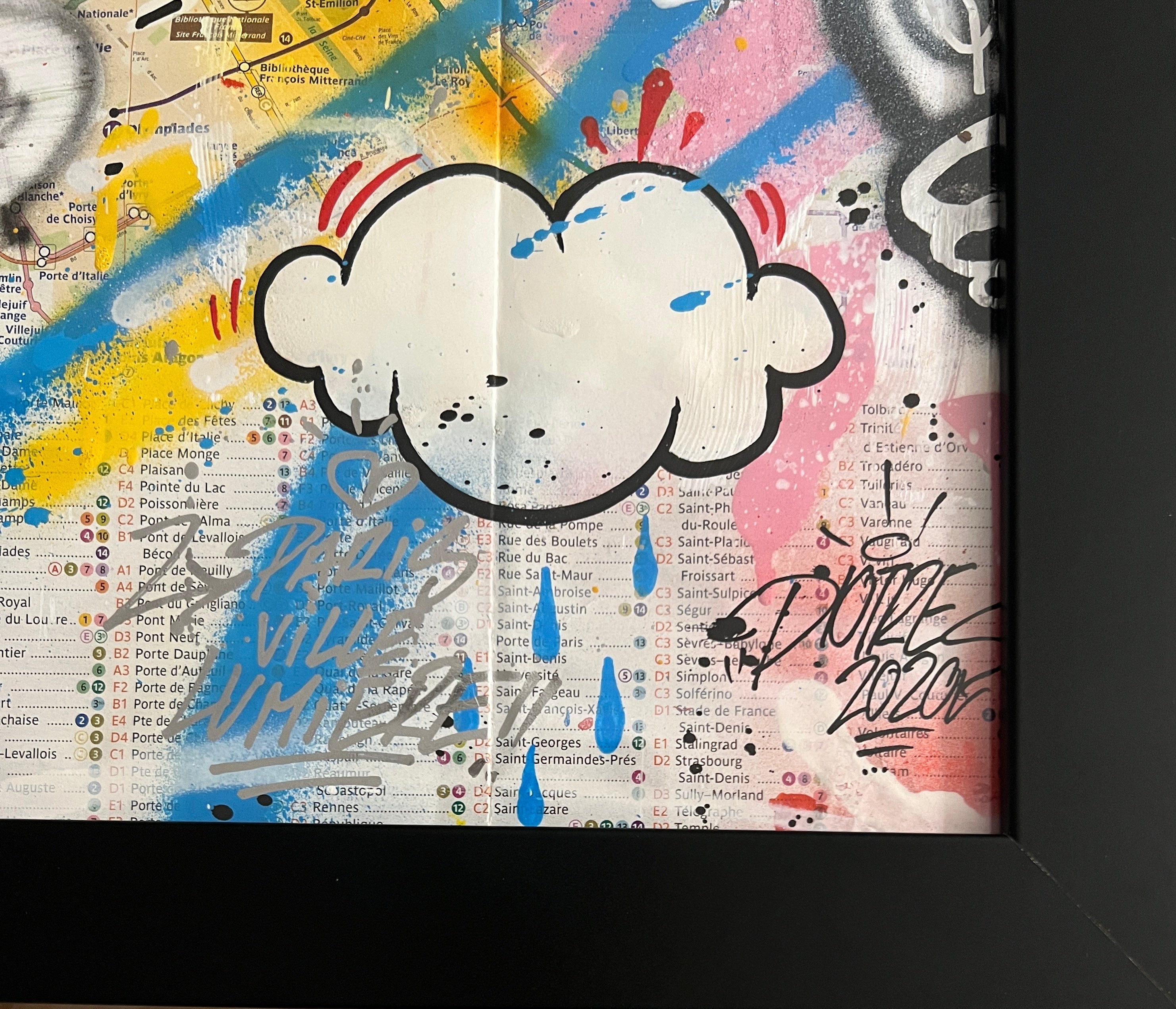 Piotre : Paris Subway Map II (Unique) | Signature Fine Art
