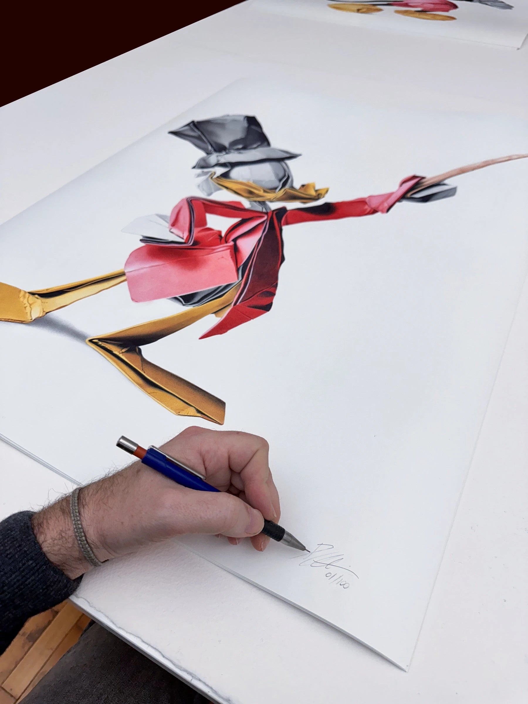 Alessandro Paglia : Scrooge McDuck Origami | Signature Fine Art