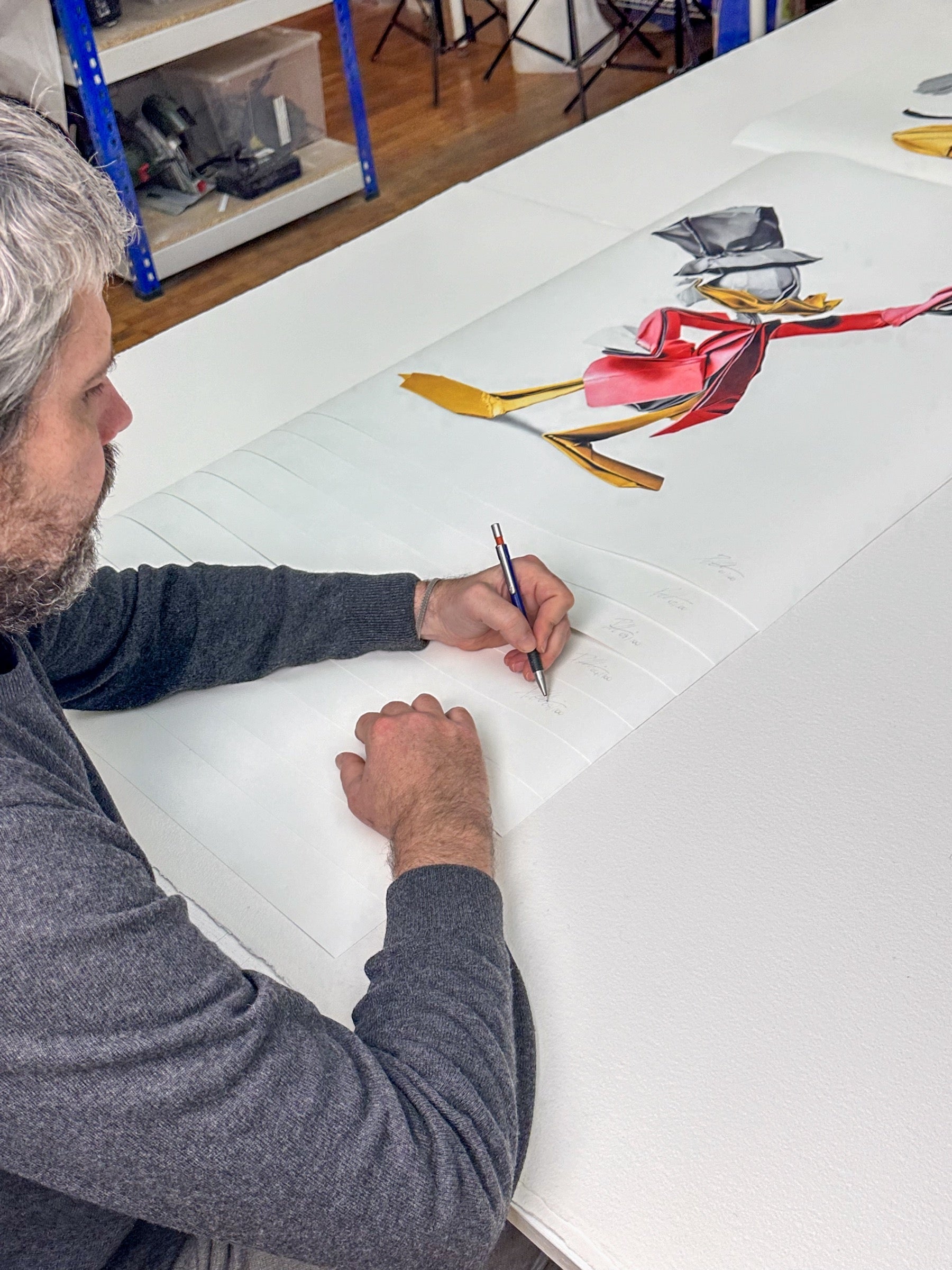 Alessandro Paglia : Scrooge McDuck Origami | Signature Fine Art