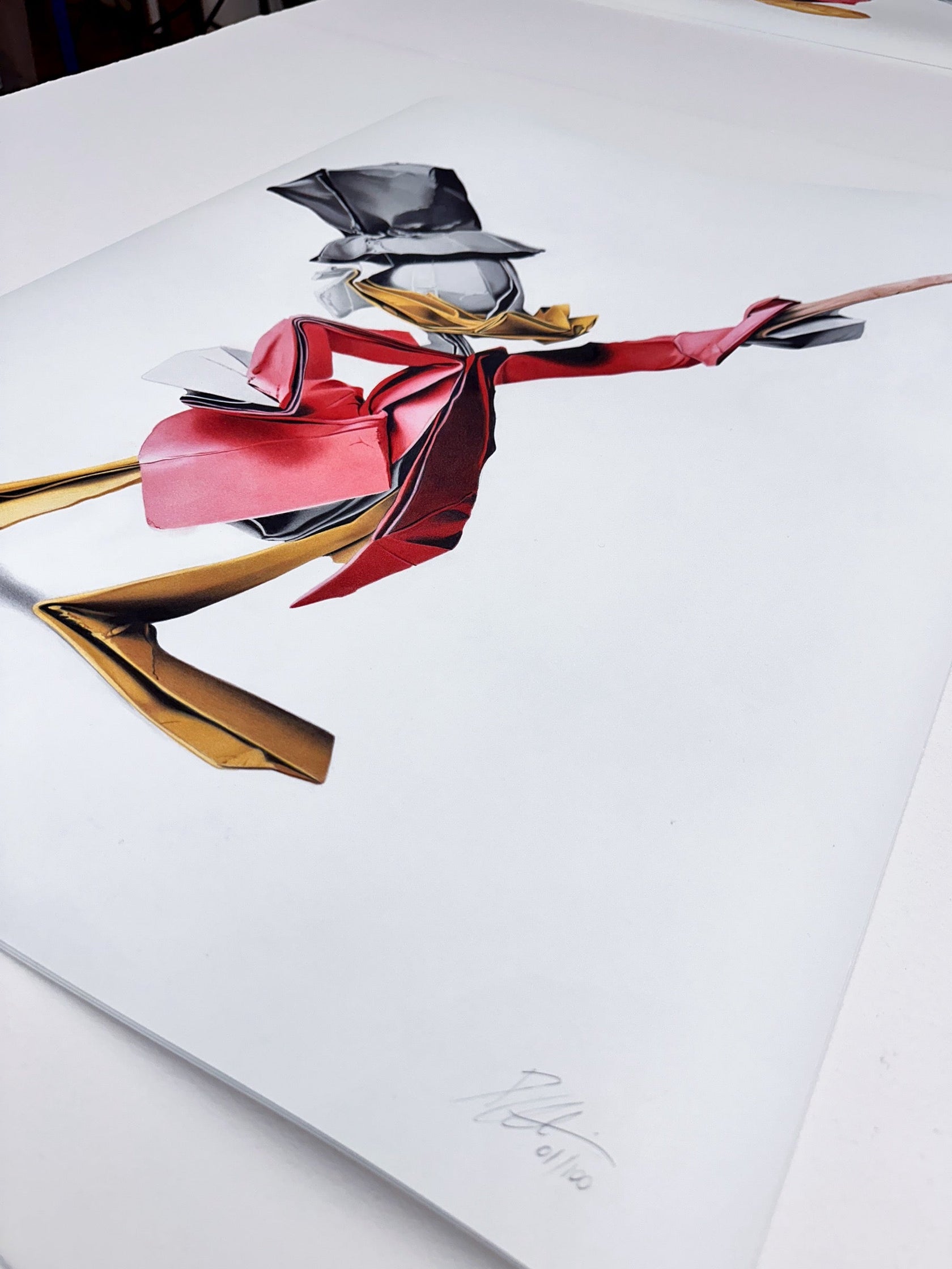 Alessandro Paglia : Scrooge McDuck Origami | Signature Fine Art